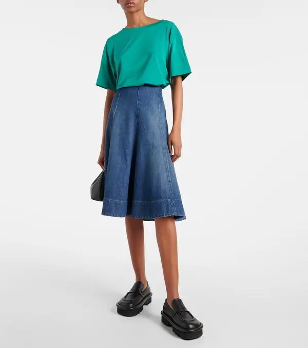 Max Mara Lauto Jersey Top - Green