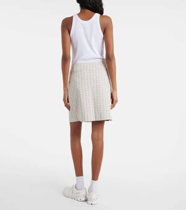 Tory Burch Ruffled Pinstripe Skort