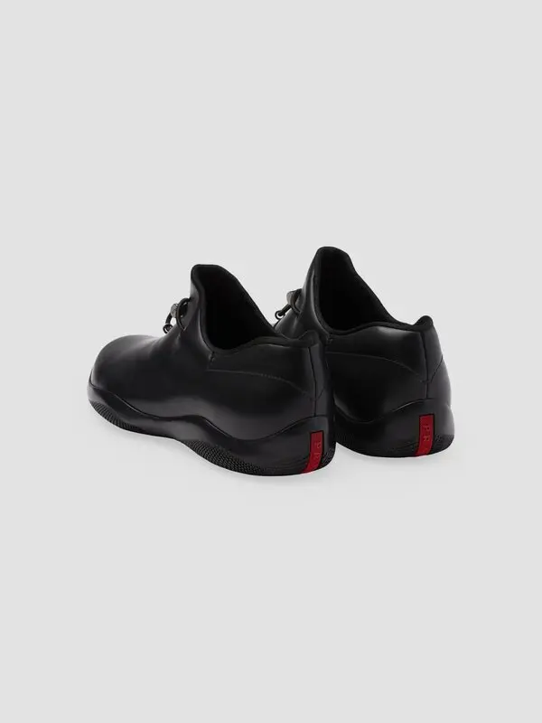 Prada Toblach Leather Sneakers
