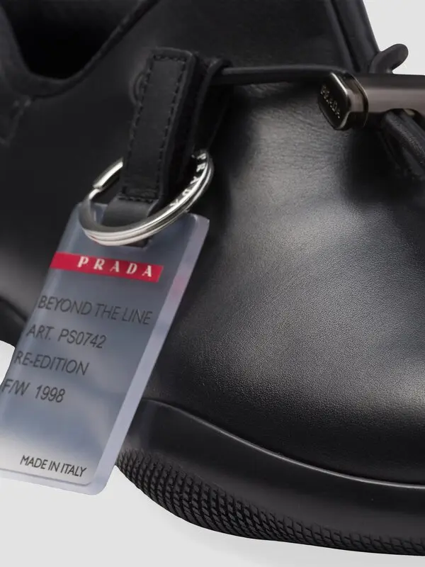 Prada Toblach Leather Sneakers