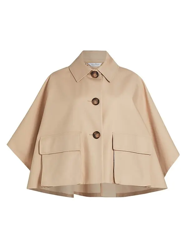 Max Mara Fred Crop Trench Cape