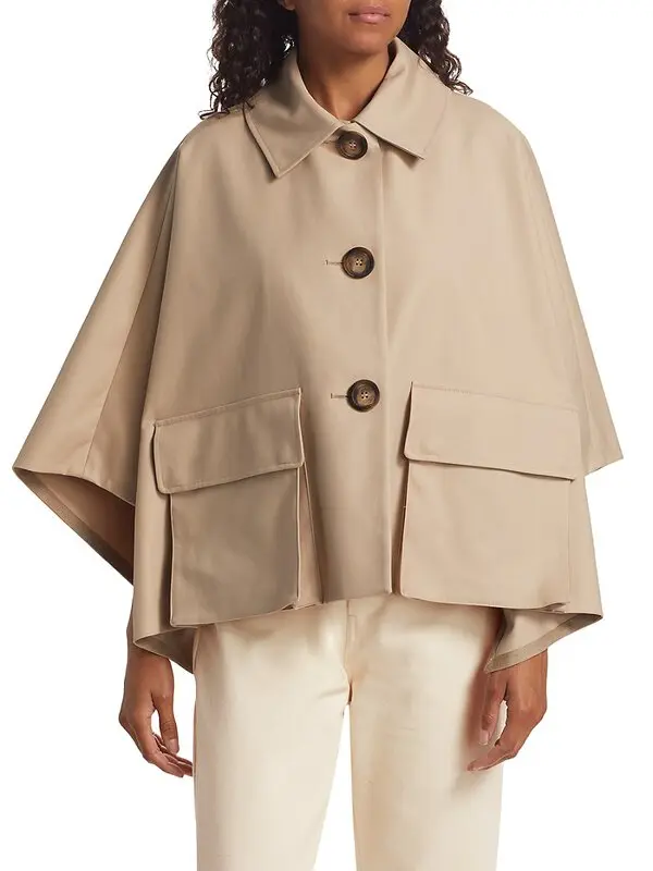 Max Mara Fred Crop Trench Cape