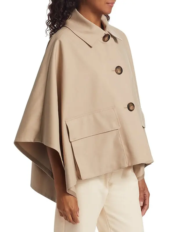 Max Mara Fred Crop Trench Cape