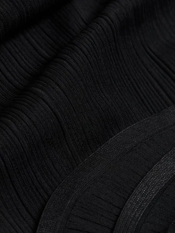 Simkhai Kelso Rib-knit Trumpet Hem Maxi Skirt - Black