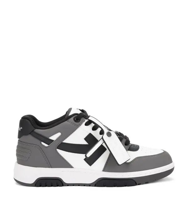Off-White Leather Out Of Office Sneakers - Grey