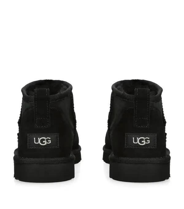UGG Suede Ultra Mini Boots - Black