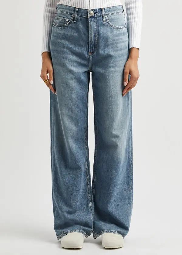 Rag & Bone Logan Wide-leg Jeans - Blue