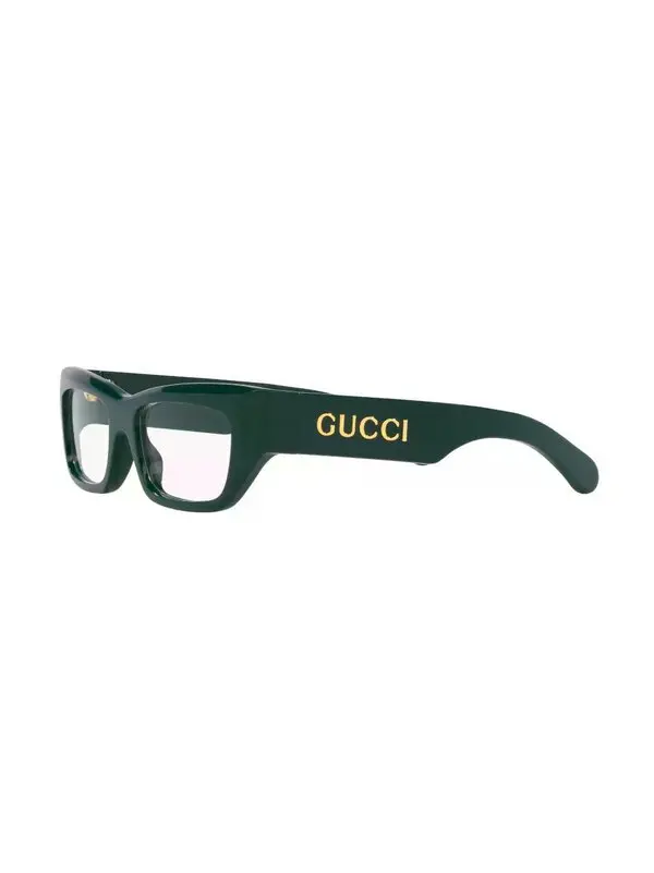 Gucci Logo-plaque Rectangle-frame Glasses