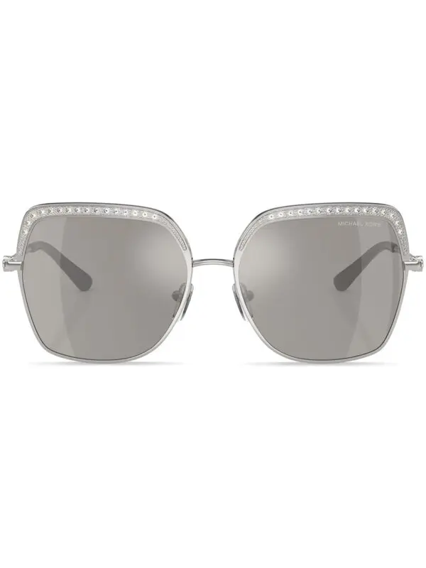 Michael Kors Crystal-embellished Sunglasses - Silver