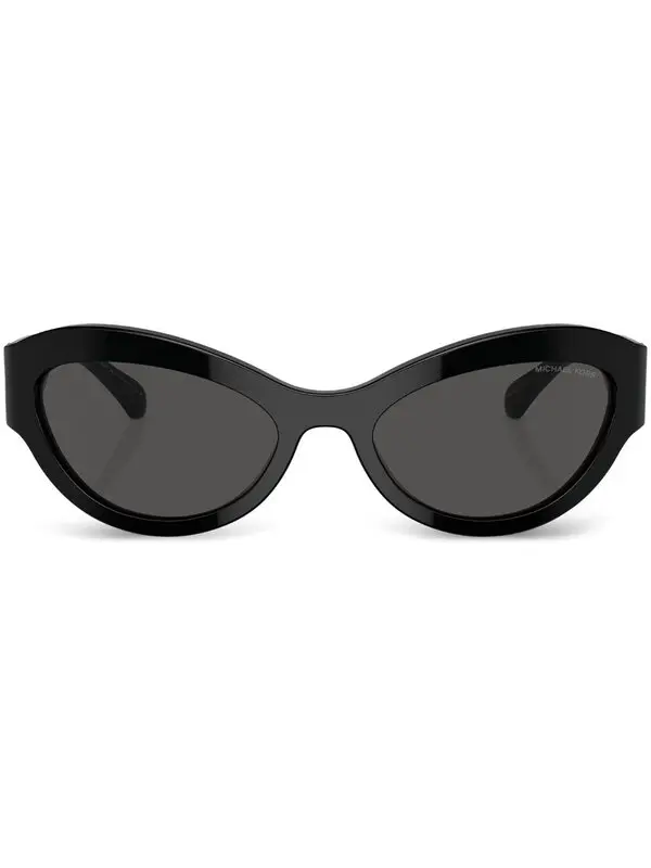 Michael Kors Burano Oval-frame Sunglasses - Black