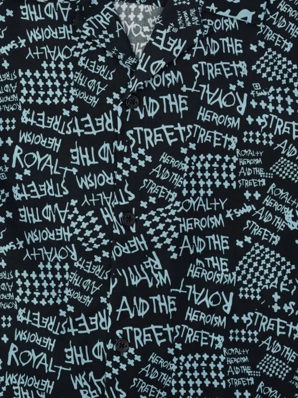 Ksubi Heroism Text-print Tencel Shirt