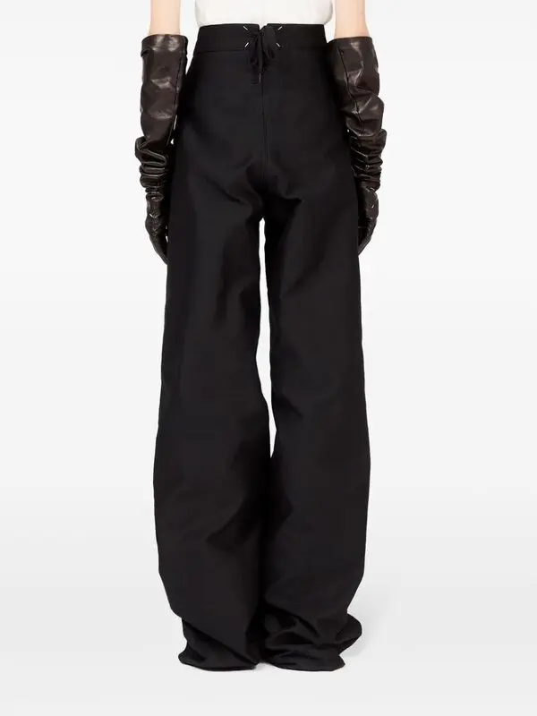 MAISON MARGIELA Wide-leg Trousers - Black | Editorialist