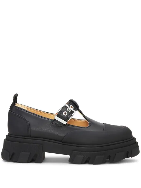 GANNI Cleated Mary Jane Shoes