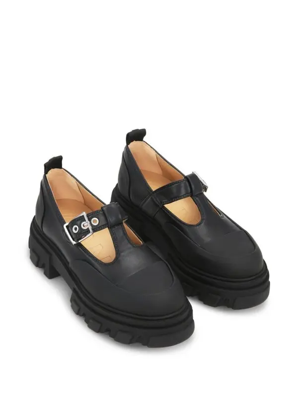 GANNI Cleated Mary Jane Shoes