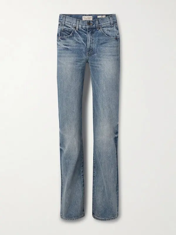 NILI LOTAN Joan High-rise Straight-leg Jeans - Blue