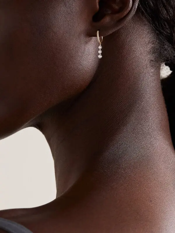 PERSEE 18-karat Diamond Hoop Earring