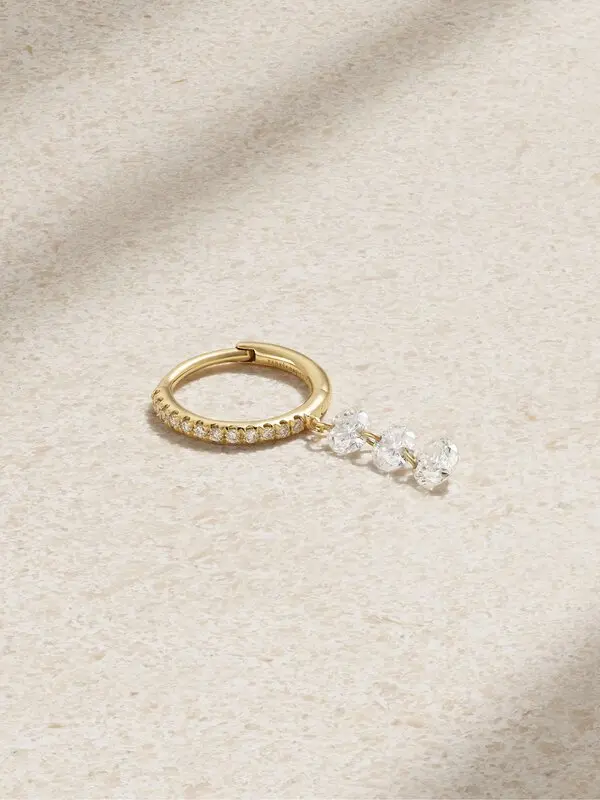 PERSEE 18-karat Diamond Hoop Earring