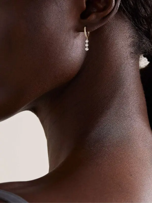 PERSEE 18-karat Diamond Hoop Earring