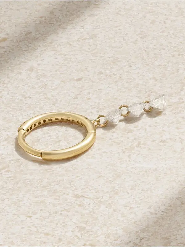 PERSEE 18-karat Diamond Hoop Earring
