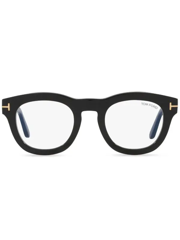 TOM FORD Logo Square-frame Glasses - Black