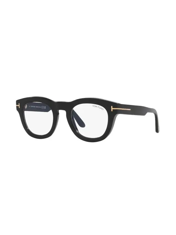 TOM FORD Logo Square-frame Glasses - Black