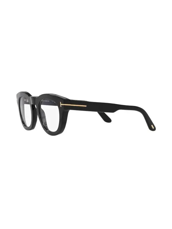 TOM FORD Logo Square-frame Glasses - Black