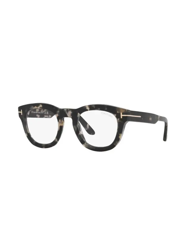 TOM FORD Tortoiseshell Square-frame Glasses - Black