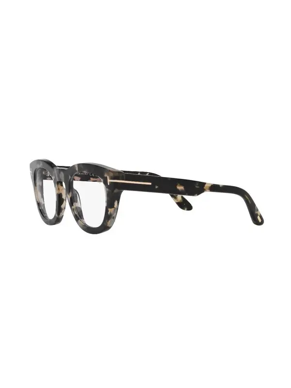 TOM FORD Tortoiseshell Square-frame Glasses - Black