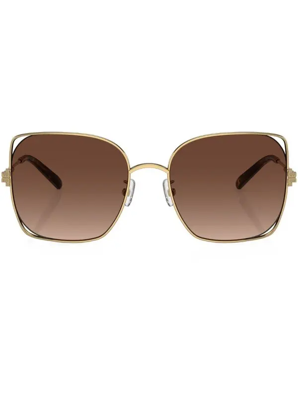 Tory Burch Tortoiseshell Cat-eye Sunglasses - Gold