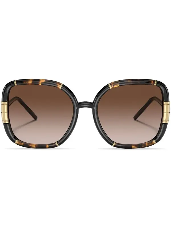 Tory Burch Tortoiseshell Square Sunglasses