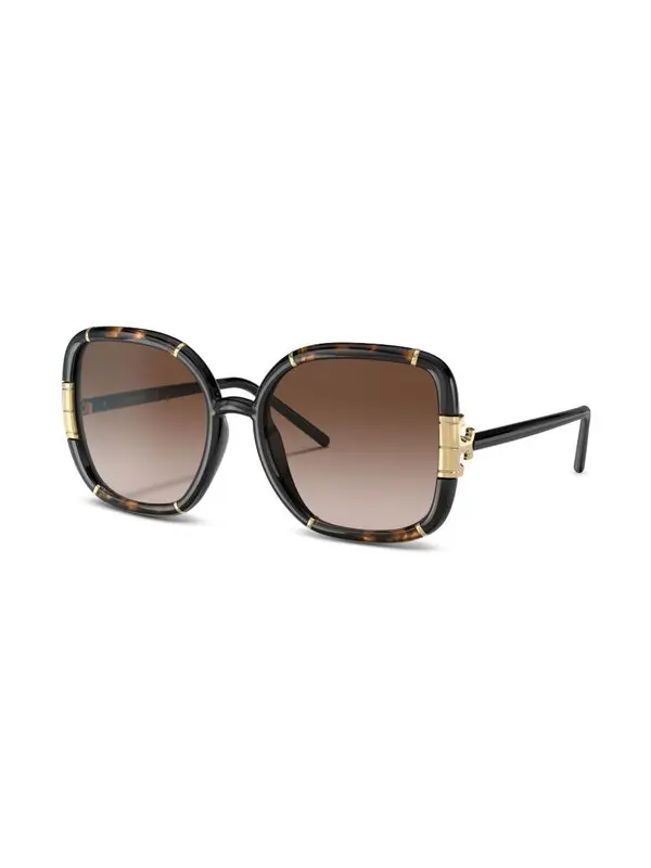 Tory Burch Tortoiseshell Square Sunglasses