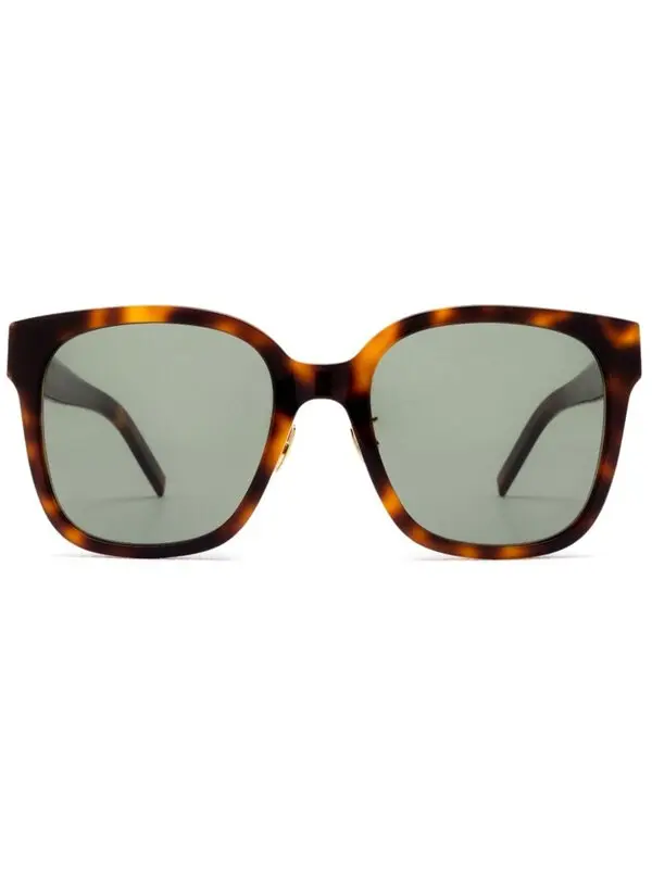 Saint Laurent Tortoiseshell Square Frame Sunglasses - Brown