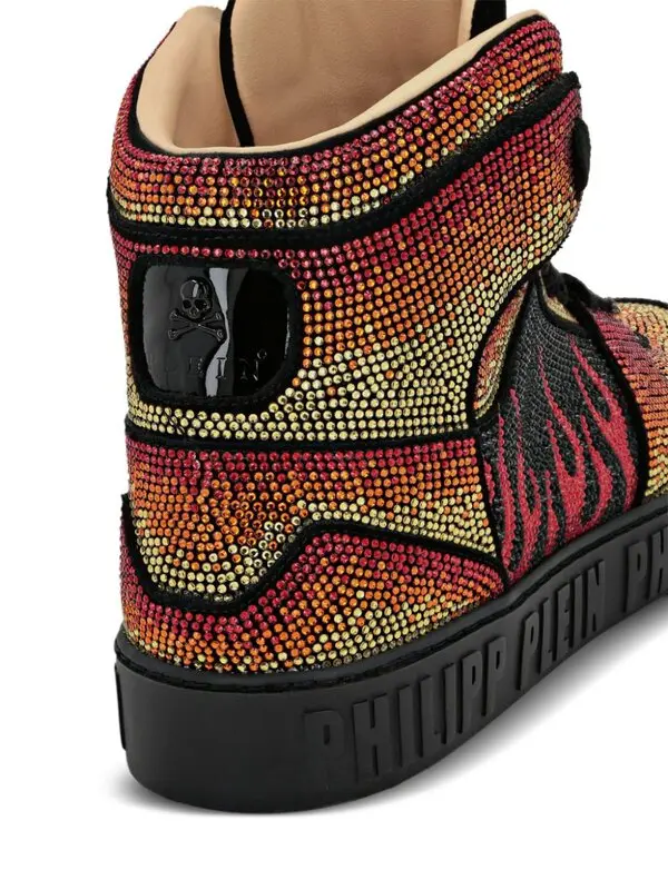 Philipp Plein Embellished Hi-top Sneakers - Black