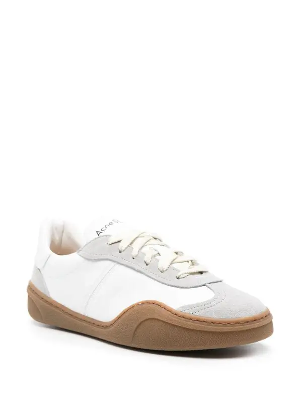 Acne Studios Panelled Leather Sneakers - White