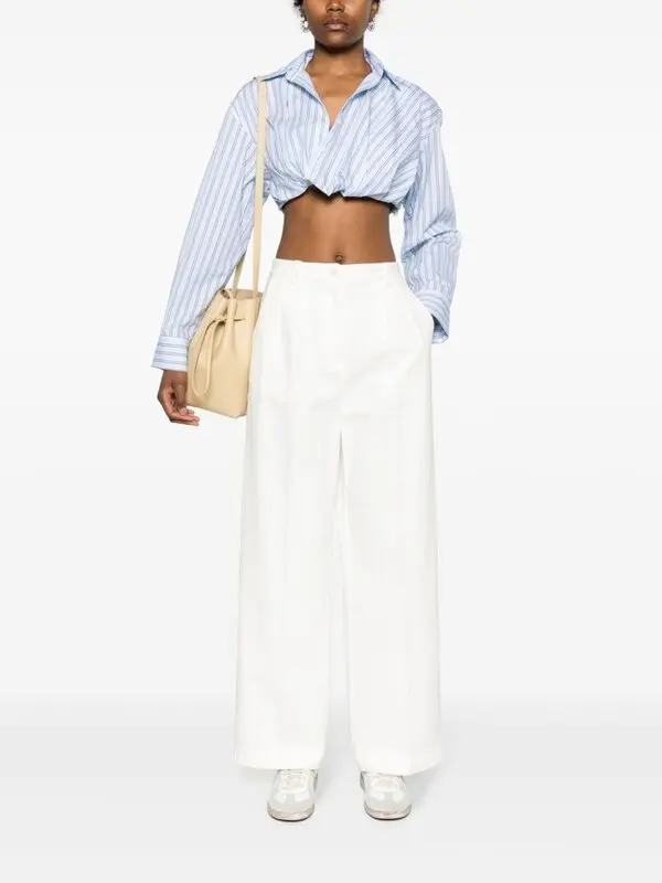 A.p.c. High-rise Wide-leg Trousers - White