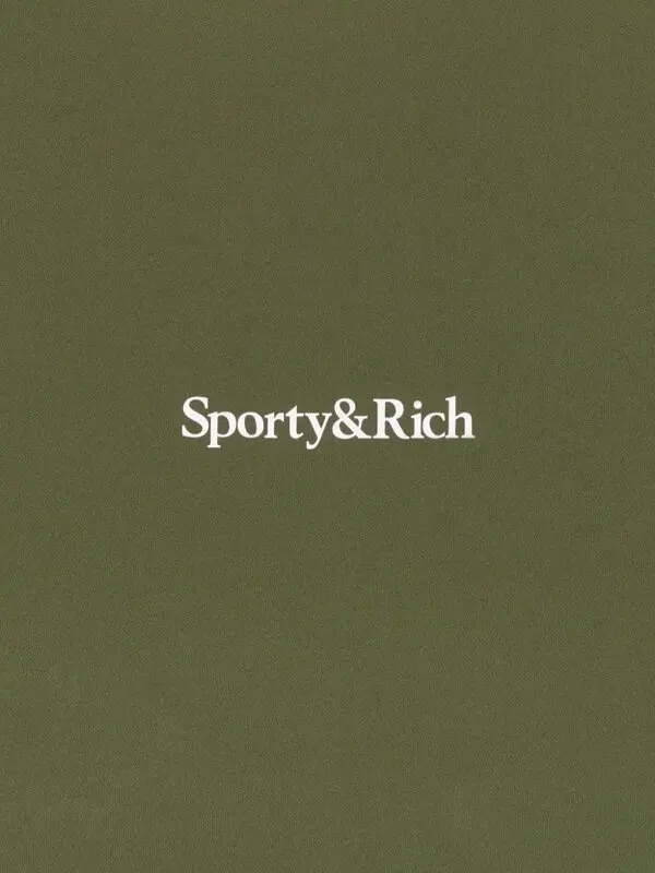SPORTY & RICH Serif Logo Sports Tank Top - Green
