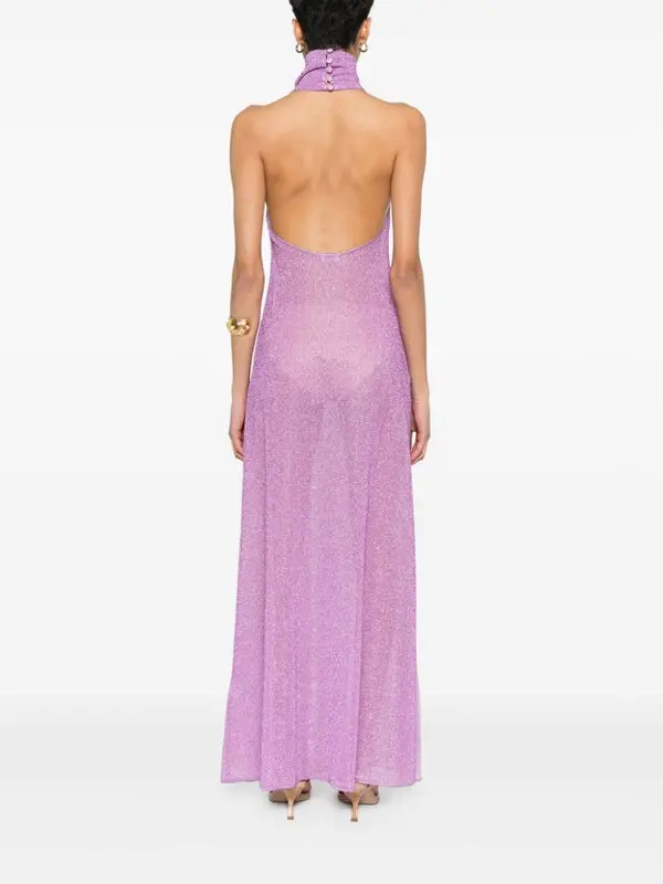 Oseree Lurex Maxi Dress