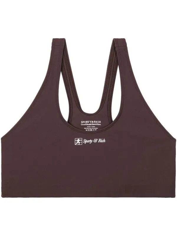 SPORTY & RICH Runner Script Sports Bra
