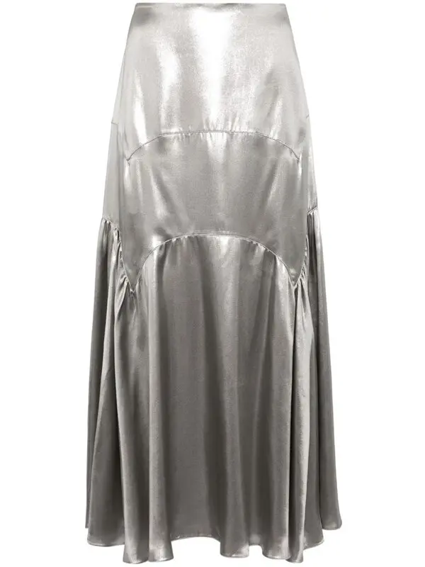 LANVIN Metallic Long Skirt