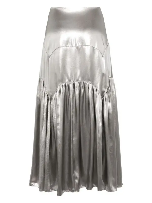 LANVIN Metallic Long Skirt