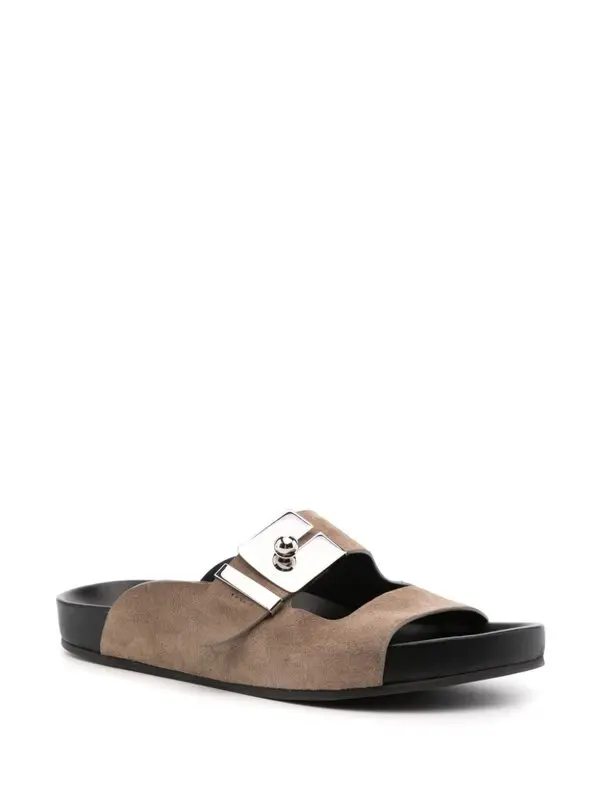 LANVIN Side-buckle Leather Sandals