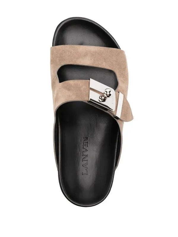 LANVIN Side-buckle Leather Sandals