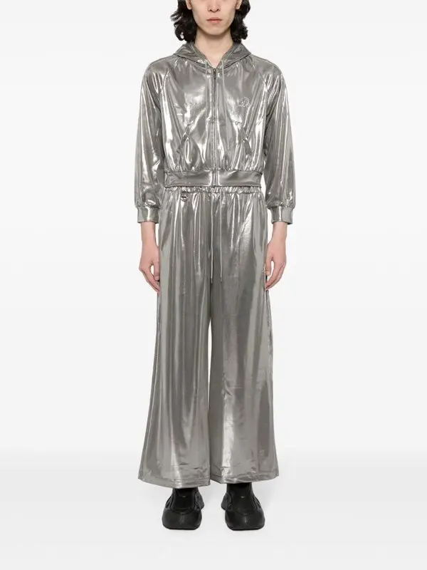 DOUBLET Metallic-finish Wide-leg Trousers