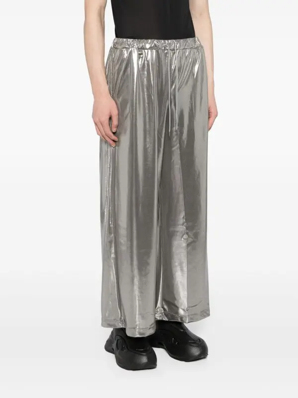 DOUBLET Metallic-finish Wide-leg Trousers