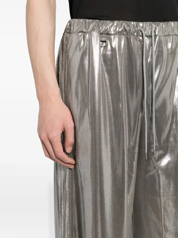 DOUBLET Metallic-finish Wide-leg Trousers
