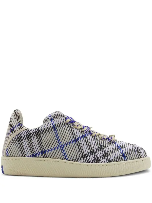 Burberry Check Pattern Sneakers - Neutrals