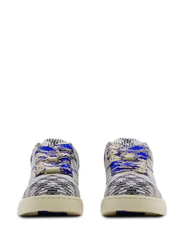 Burberry Check Pattern Sneakers - Neutrals
