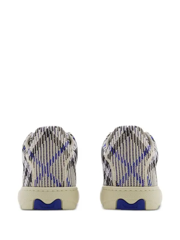 Burberry Check Pattern Sneakers - Neutrals