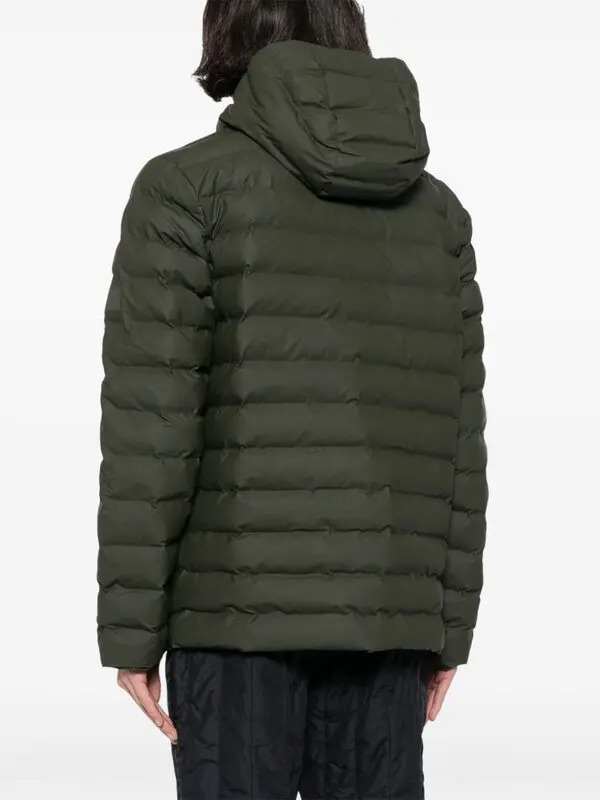 Rains Lohka Hooded Puffer Jacket - Green