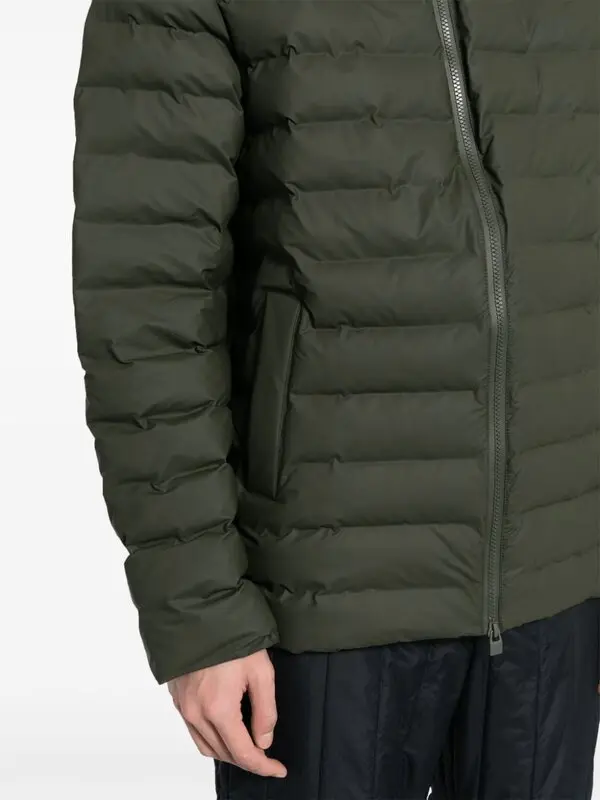 Rains Lohka Hooded Puffer Jacket - Green